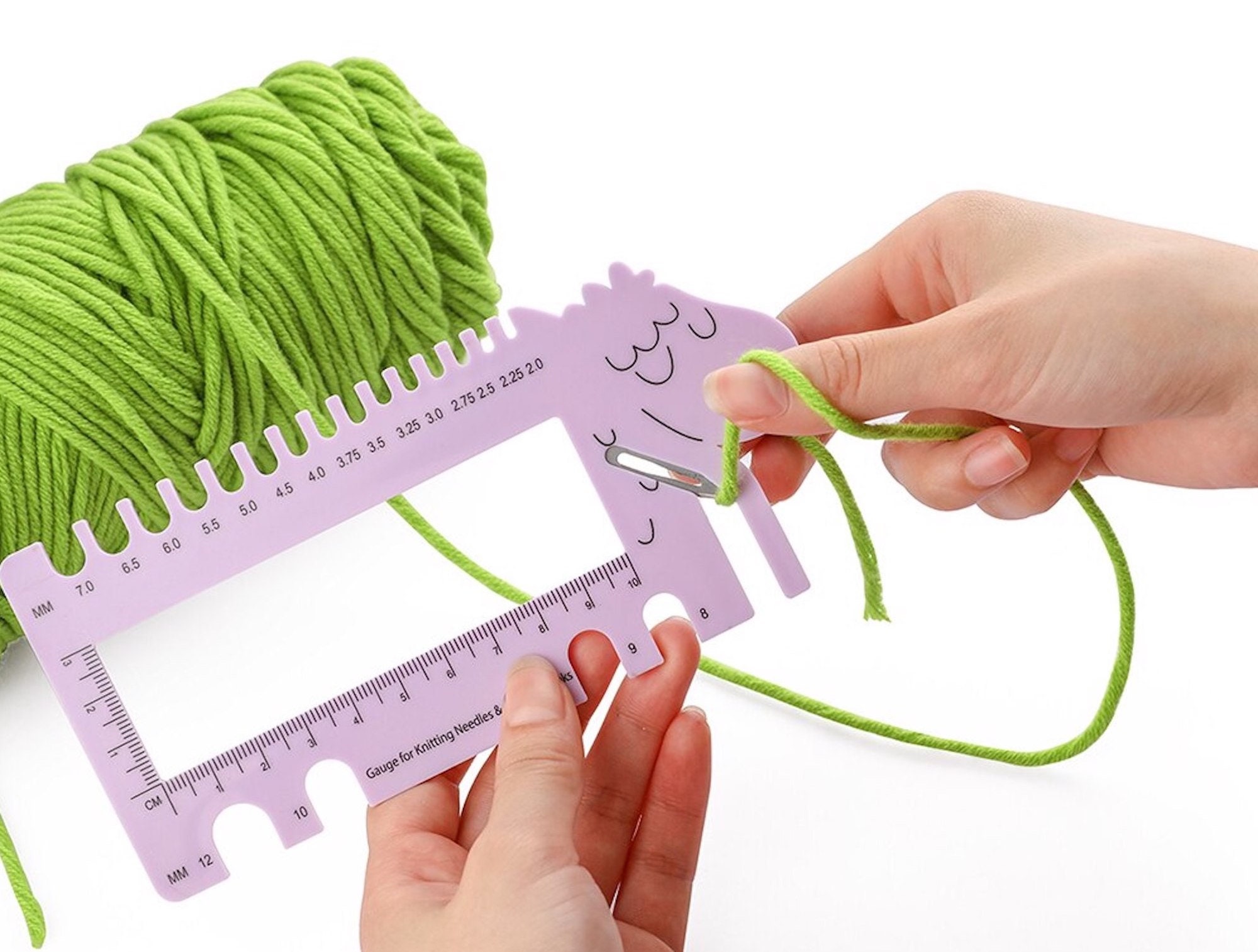 Needle Gauge/ Sizer, Knitpro, Shape of Sheep, With Yarn Cutter ...