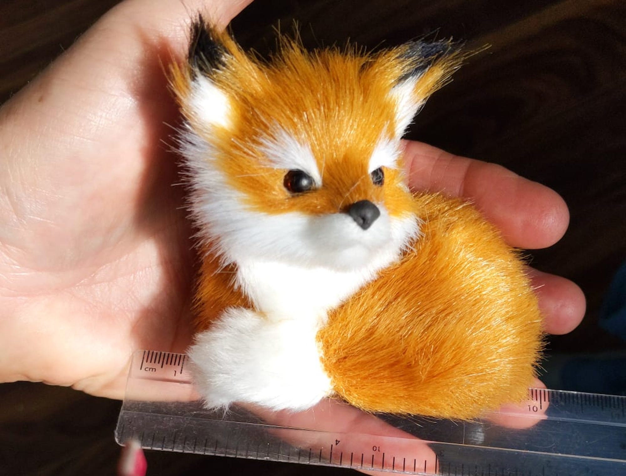 Adorable Little Squatting Fox Soft Furry Tiny Fox Plush Fox - Etsy