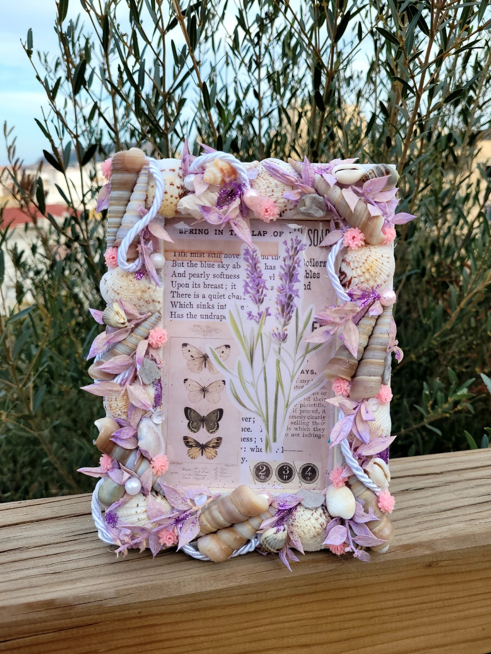 Shell Photo Frame, Natural Materials Photo Frame, Marine Style Frame - Etsy