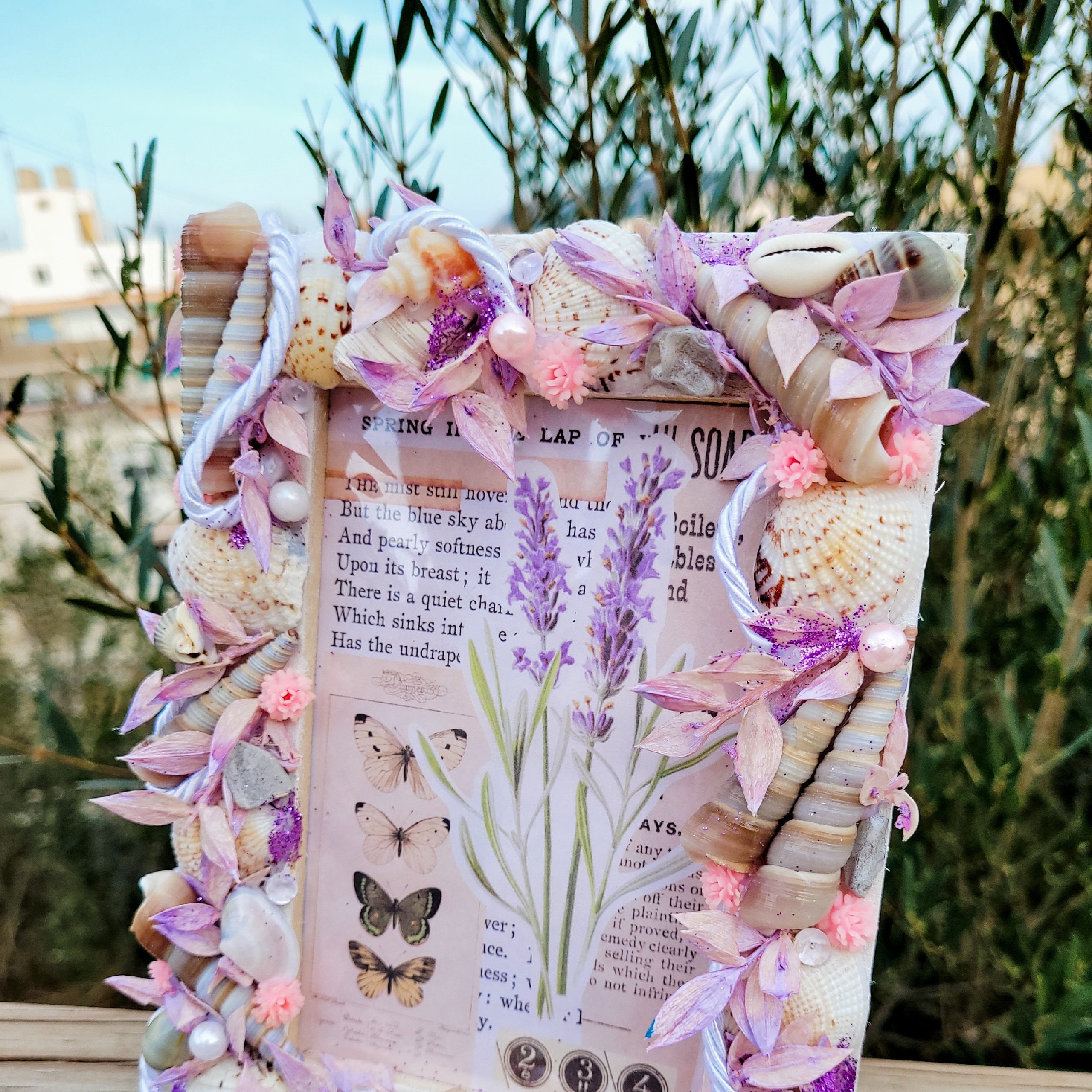 Shell Photo Frame, Natural Materials Photo Frame, Marine Style Frame - Etsy