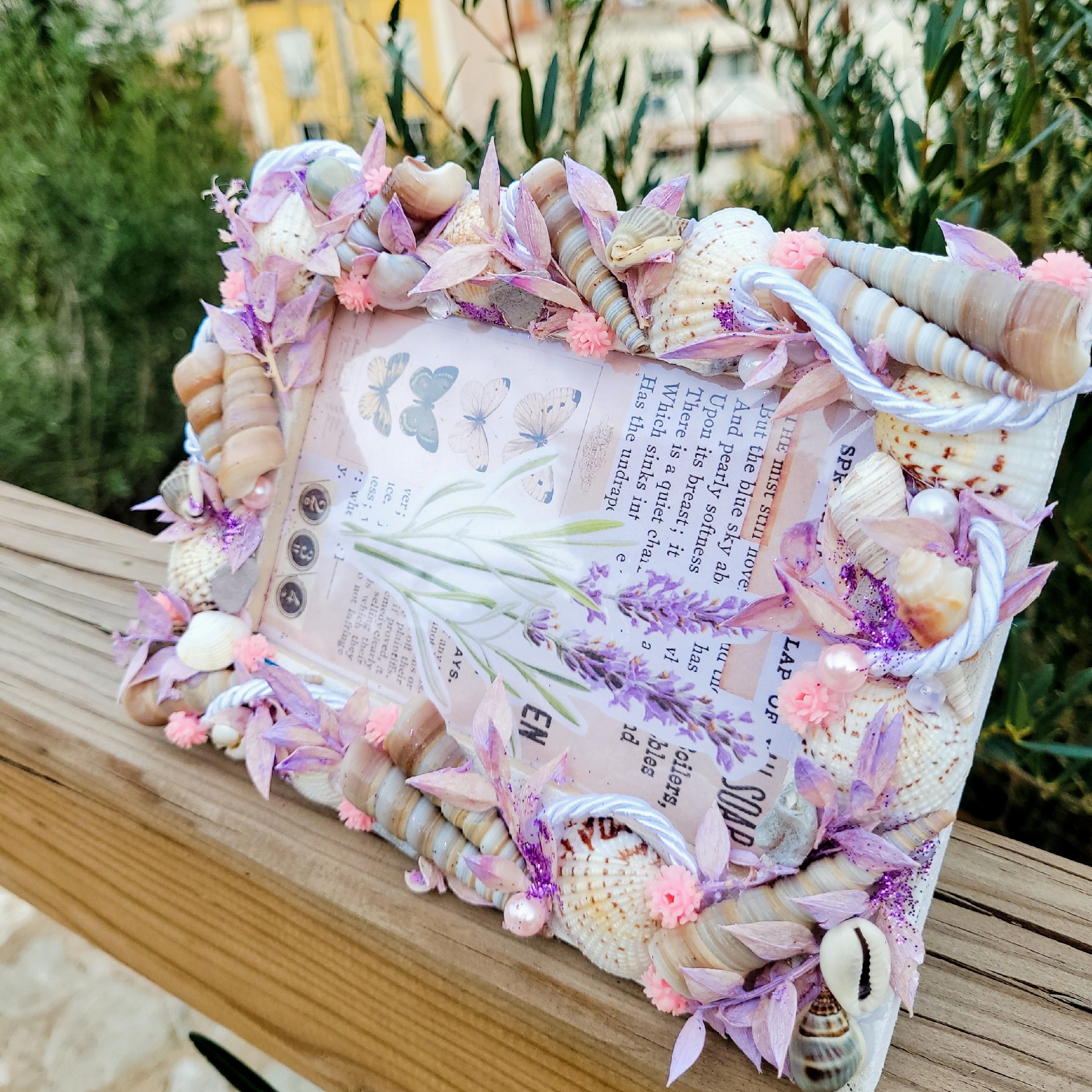 Shell Photo Frame, Natural Materials Photo Frame, Marine Style Frame - Etsy