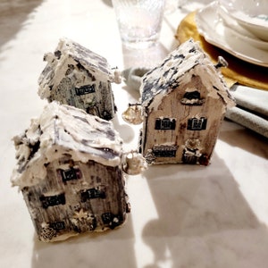 Winter Snow House, Santa's House, Decorative House, Wooden House ...