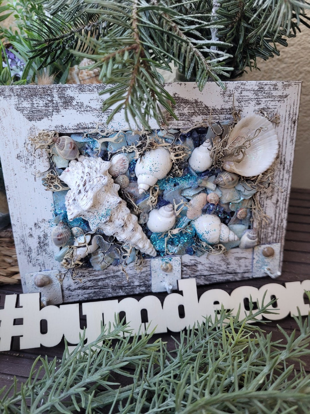 Key Hanger, Key Holder, Jewelry Key Organizer, Shell Decor, Seashells ...