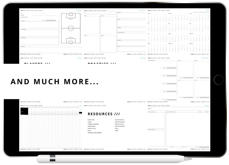 Digital Soccer Planner 2022 - Etsy