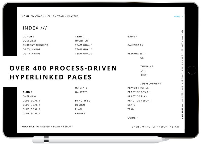 Digital Soccer Planner 2022 - Etsy