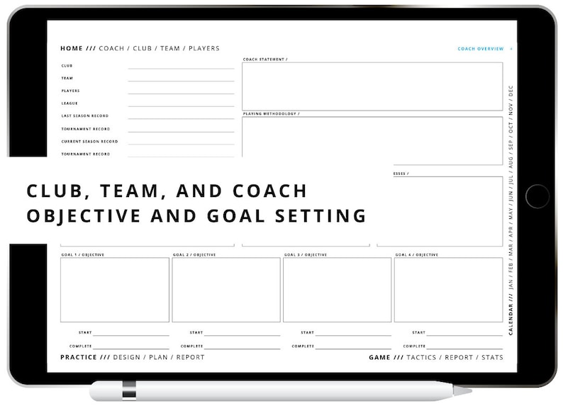 Digital Soccer Planner 2022 - Etsy