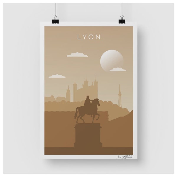 Lyon poster - Etsy France
