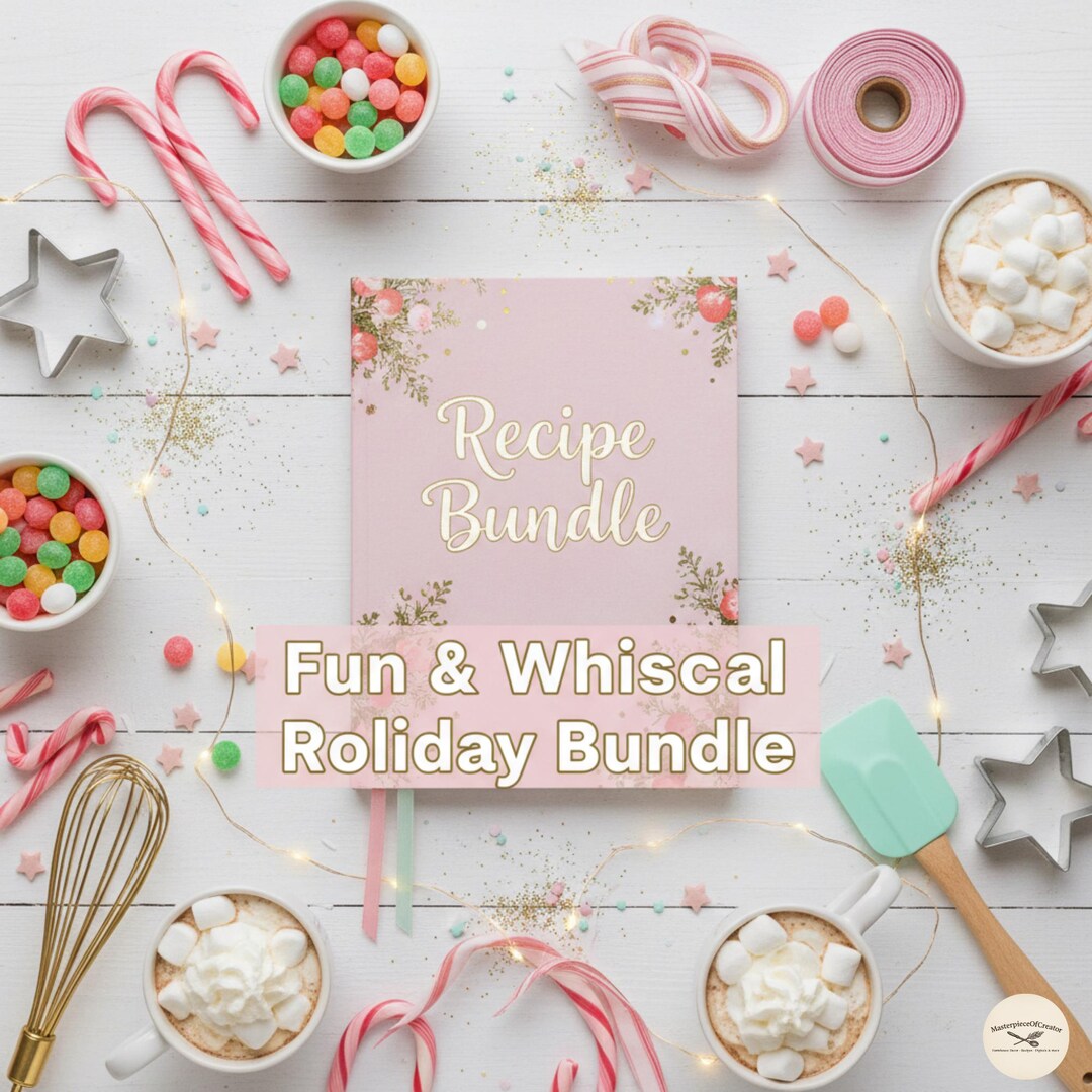 Festive Holiday Recipe Bundle | Whimsical Baking Cookbook (PDF Download ...