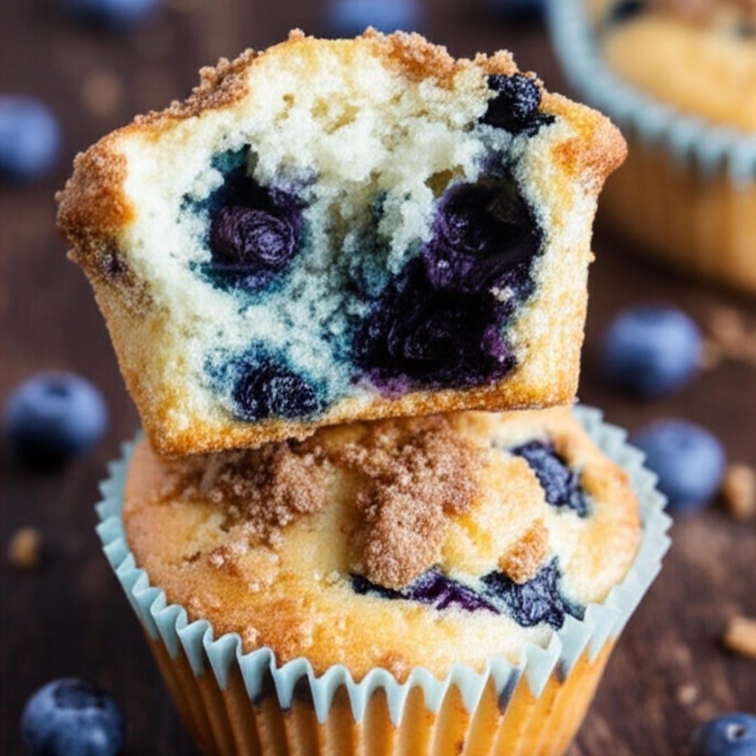 Blueberry Muffins Recipe | Easy Bakery-style Muffins | Printable ...