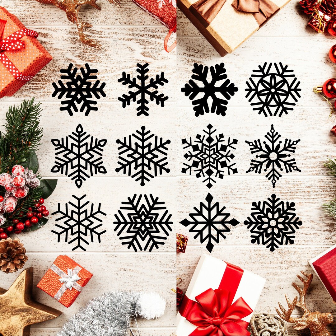 Snowflakes Svg Bundle,snowflake Svg , Flake Winter Svg,snowflake ...