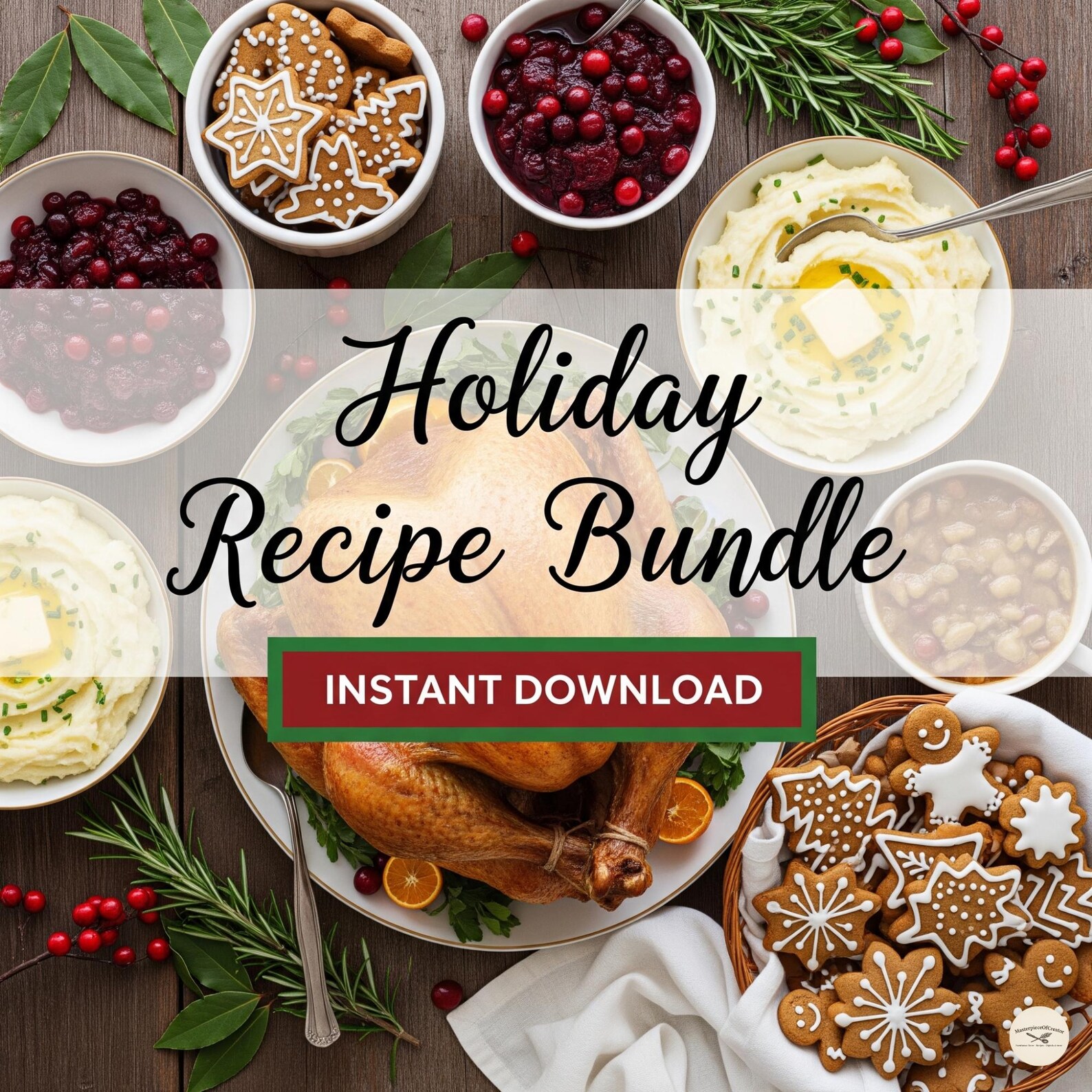 Holiday Recipe Bundle | 10 Festive Desserts & Treats | Christmas Baking ...