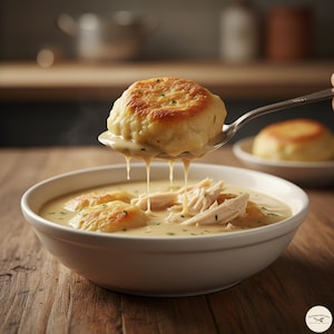 Crockpot Chicken and Dumplings Recipe Printable | Easy Dinner | Digital ...
