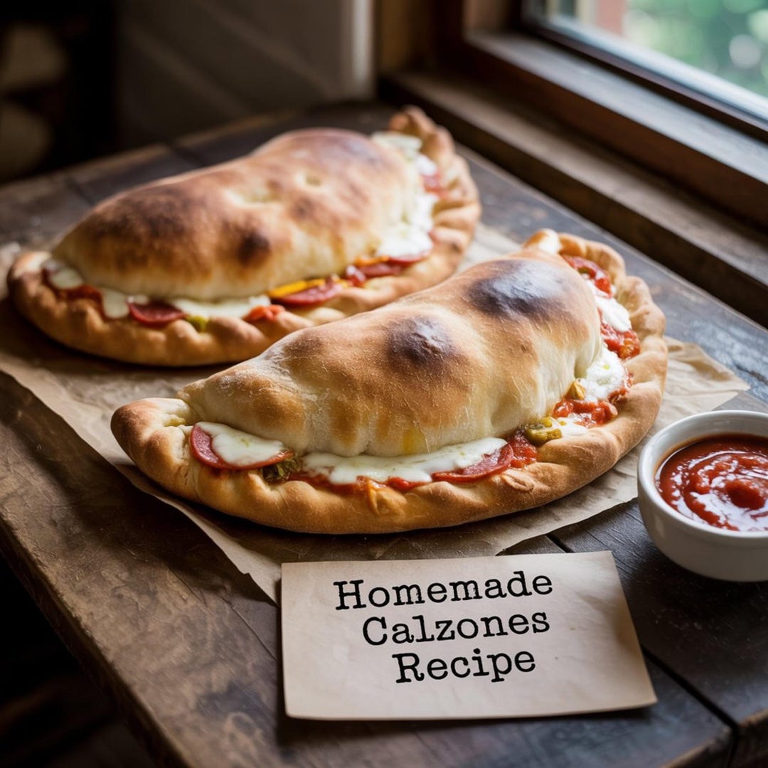 Calzone Recipe | Easy Homemade Italian Calzones | Digital Download PDF ...
