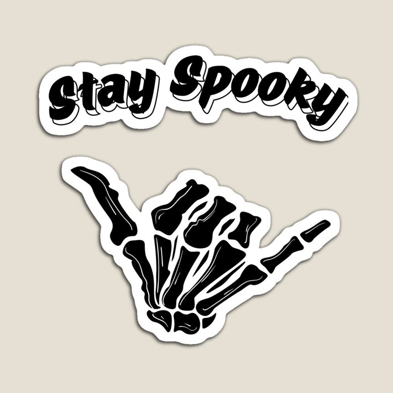Funny Stay Spooky SVG Cute Skeleton Hand SVG and PNG - Etsy