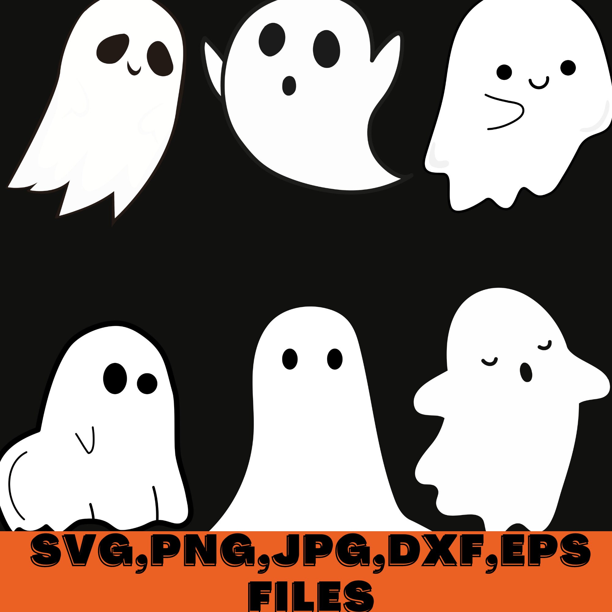 Ghost SVG,GHOST SVG Cut File for Cricut or Silhouette, Ghost Svg Design ...