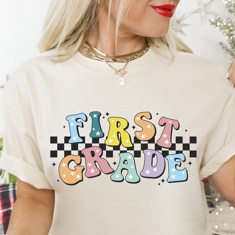 First Grade Shirt - Etsy