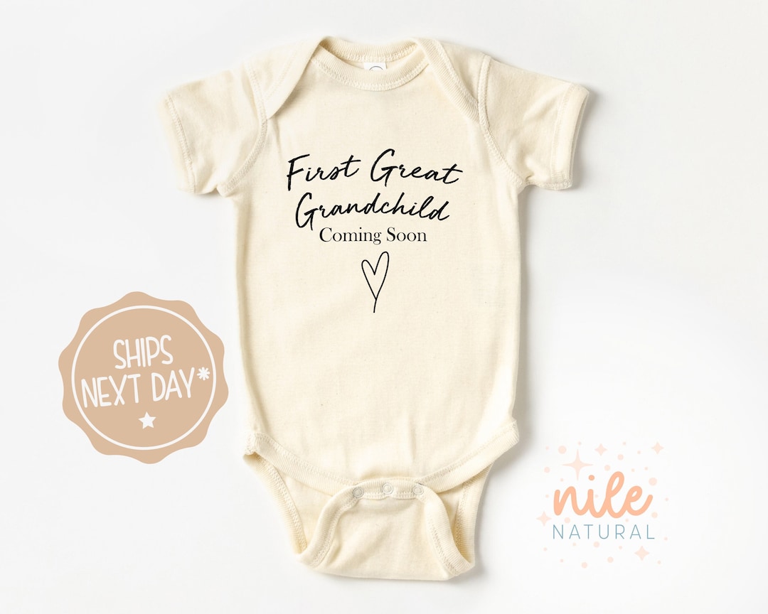 First Great Grandchild Baby Announcement Onesie®, Great Grandparents ...