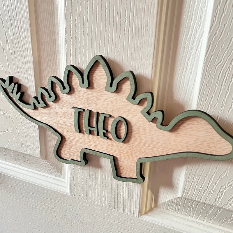 Dinosaur Door Sign Kids - Etsy UK