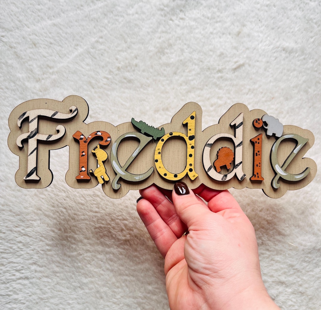 Wooden Children Toy Box Sign Safari Nurser Decor Boys Plaque for Box ...