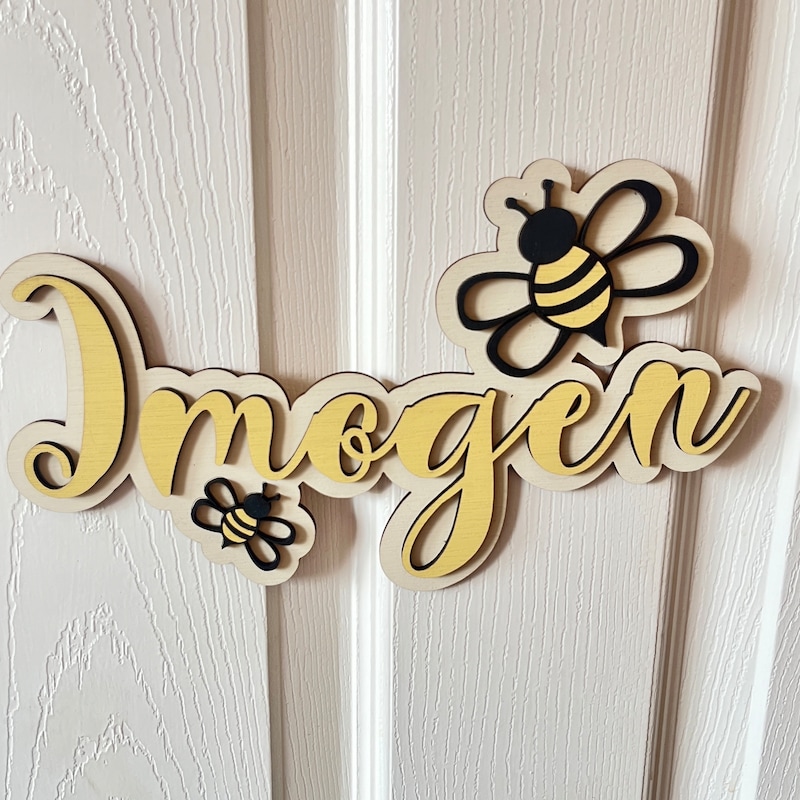 Bee Door Sign - Etsy