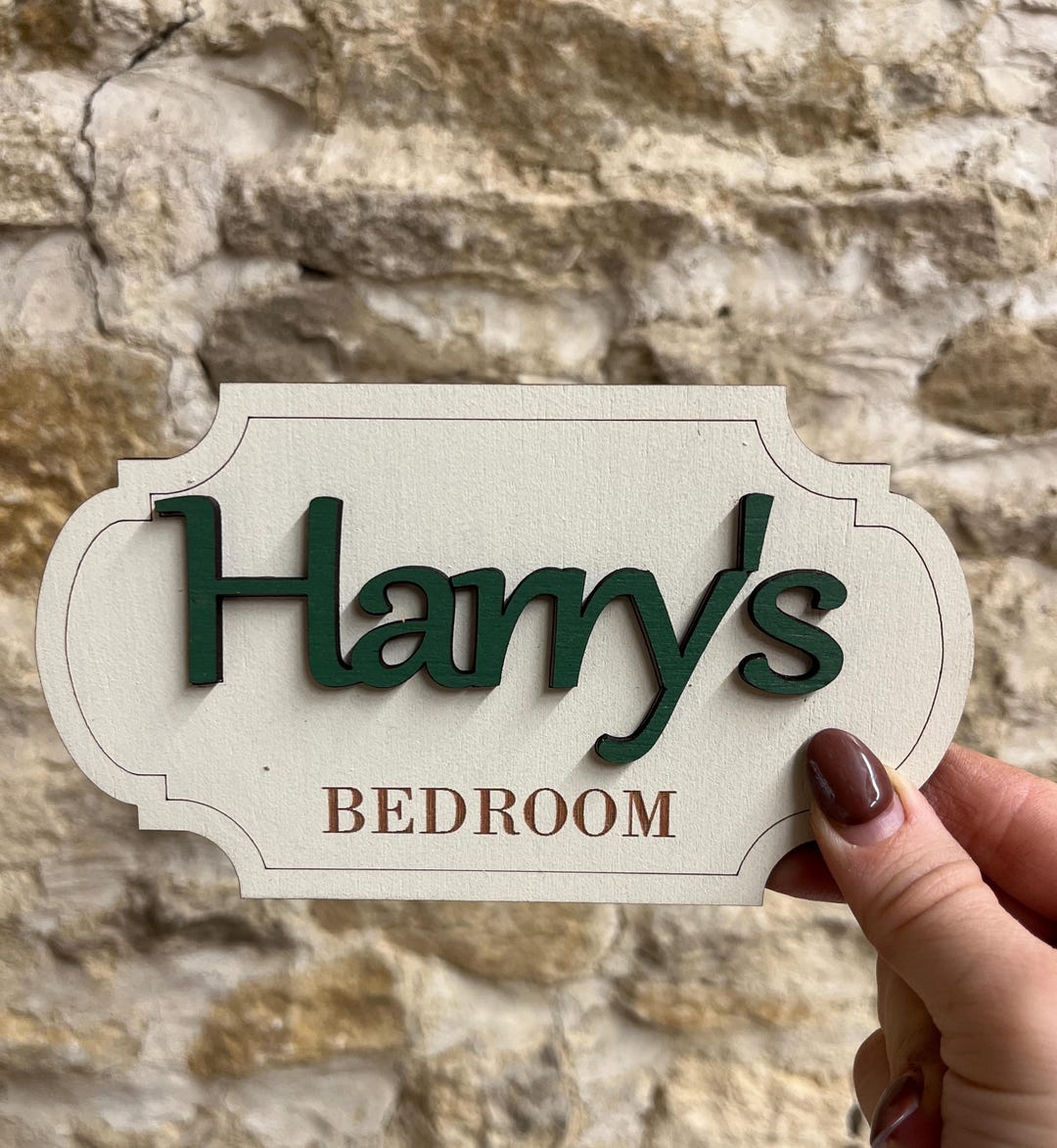 Kids Room Door Sign Personalised Bedroom Door Plaque for Children ...