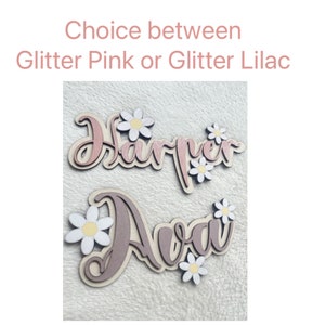 Daisy Door Sign: Wooden Floral Nursery Decor, Custom Daisy Name Sign ...