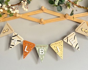 Personalised Bunting, Safari Bunting, Safari Nursery, Jungle Nursery ...