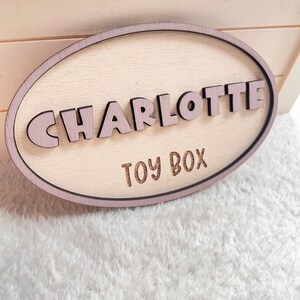 Personalized Wooden Toy Box Name Sign: Nursery Decor - Etsy