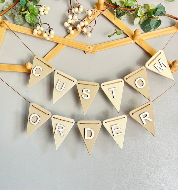 Wooden Photo Bunting