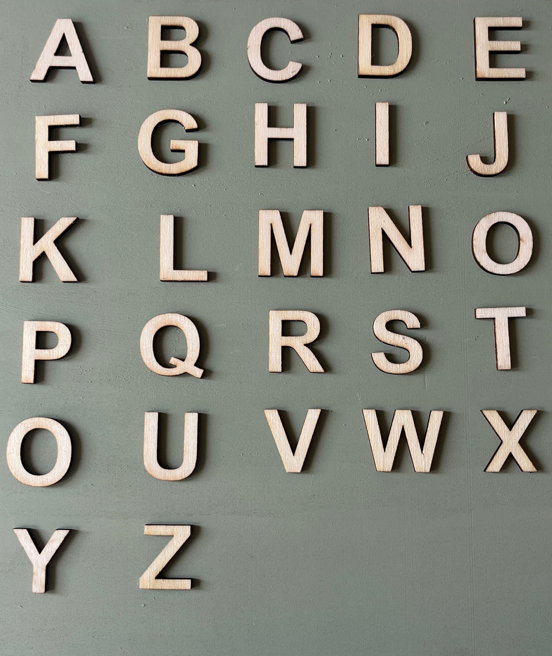 Small Wooden Letters 3cm Mdf Letter Tiny Letters for Scrapbook Wooden ...