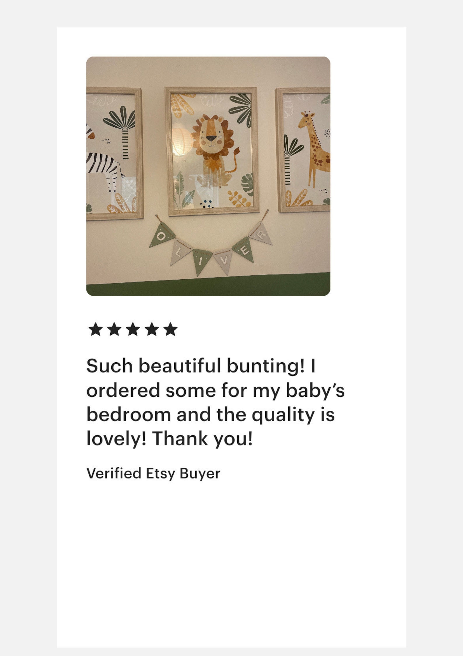 Personalised Name Wooden Bunting: Sage Green Boho Nursery Decor - Etsy