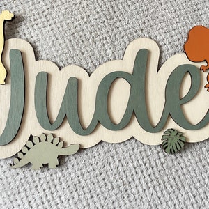 Personalised Wooden Name Sign: Nursery Decor, Custom Wall Plaque ...