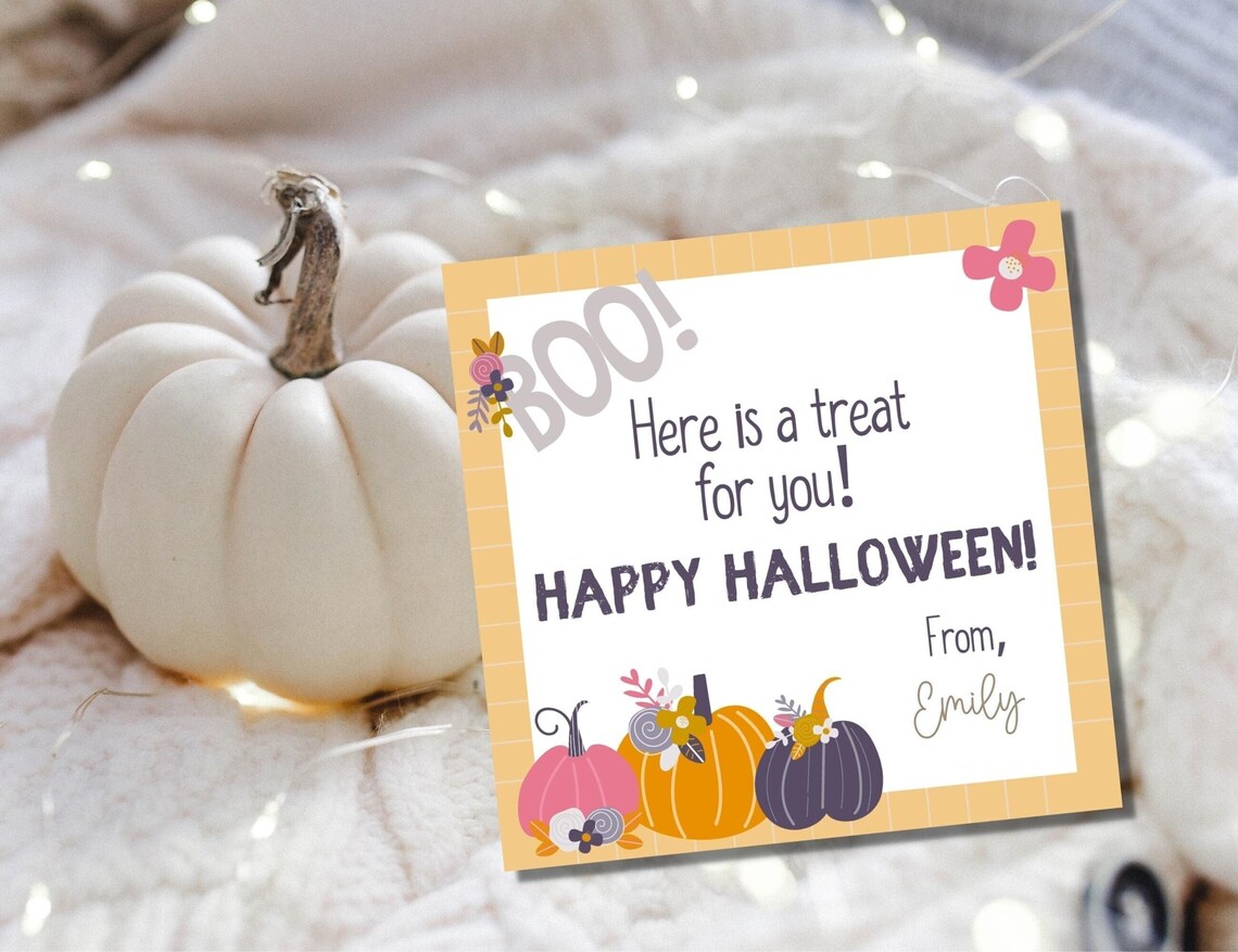 Halloween Treat Tags for Kids Printable Instant Download PDF - Etsy