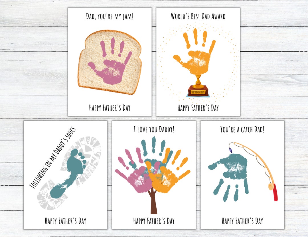 Father's Day Handprint Art: DIY Keepsake Gift (digital Download) - Etsy