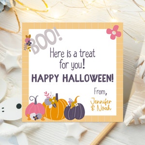 Halloween Treat Tags for Kids, Printable Instant Download PDF, Kids ...