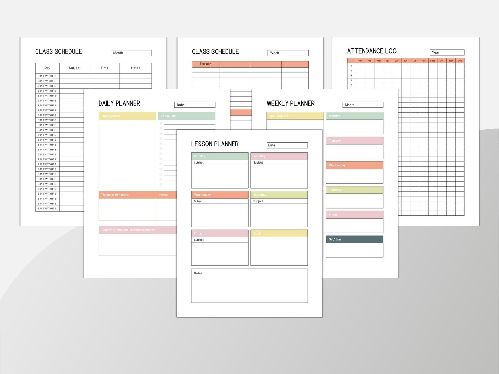 Homeschool Planner Printable PDF Instant Digital Download - Etsy