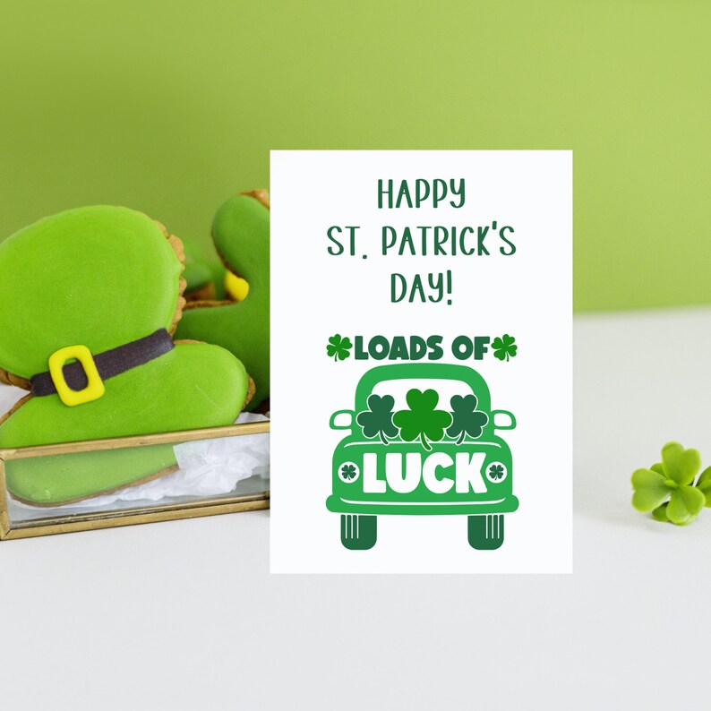 Printable St. Patrick's Day Cards, Good Luck Cards, School Class Party ...