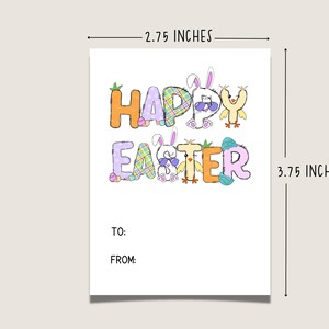 Printable Easter Alphabet Mini Cards, Cute Happy Easter Design, Easter ...