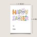 Printable Easter Alphabet Mini Cards, Cute Happy Easter Design, Easter ...