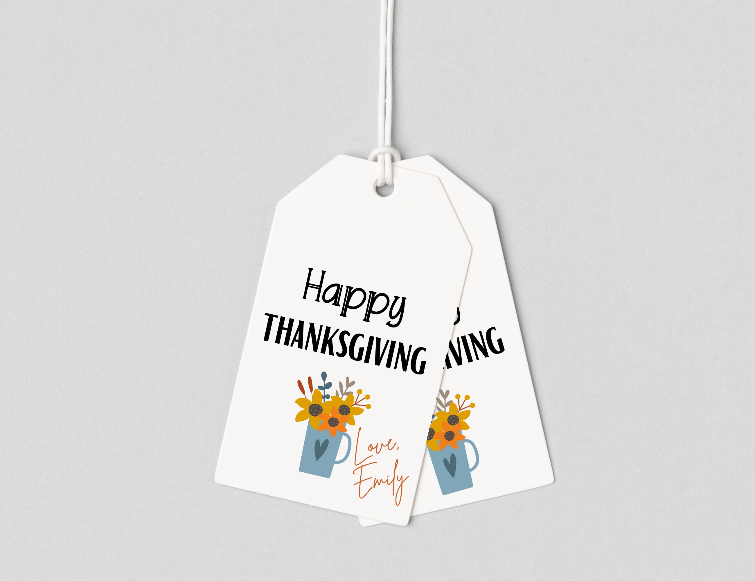 Thanksgiving Gift Tags Printable Thanksgiving Favor Tags - Etsy