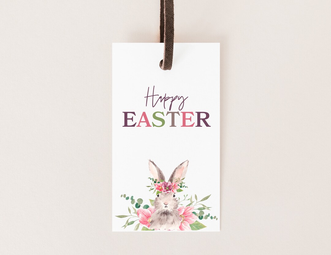 Printable Easter Gift Tag, Instant Download, Easter Basket Tag, to From ...