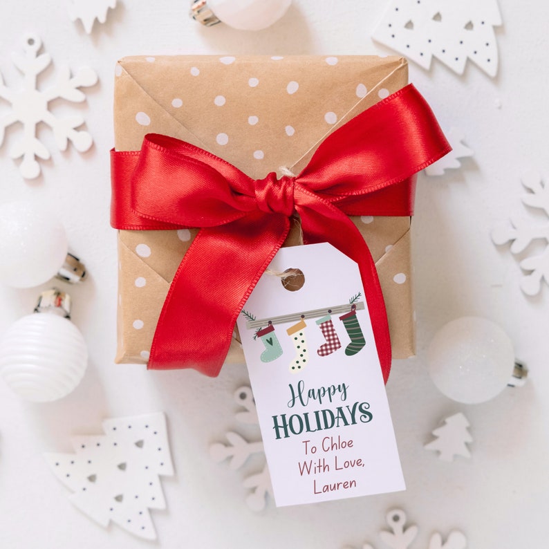 Christmas Gift Tags Printable PDF Instant Digital Download - Etsy