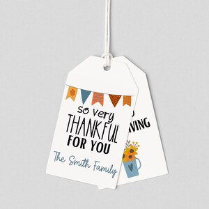 Thanksgiving Gift Tags Printable, Thanksgiving Favor Tags, Printable ...