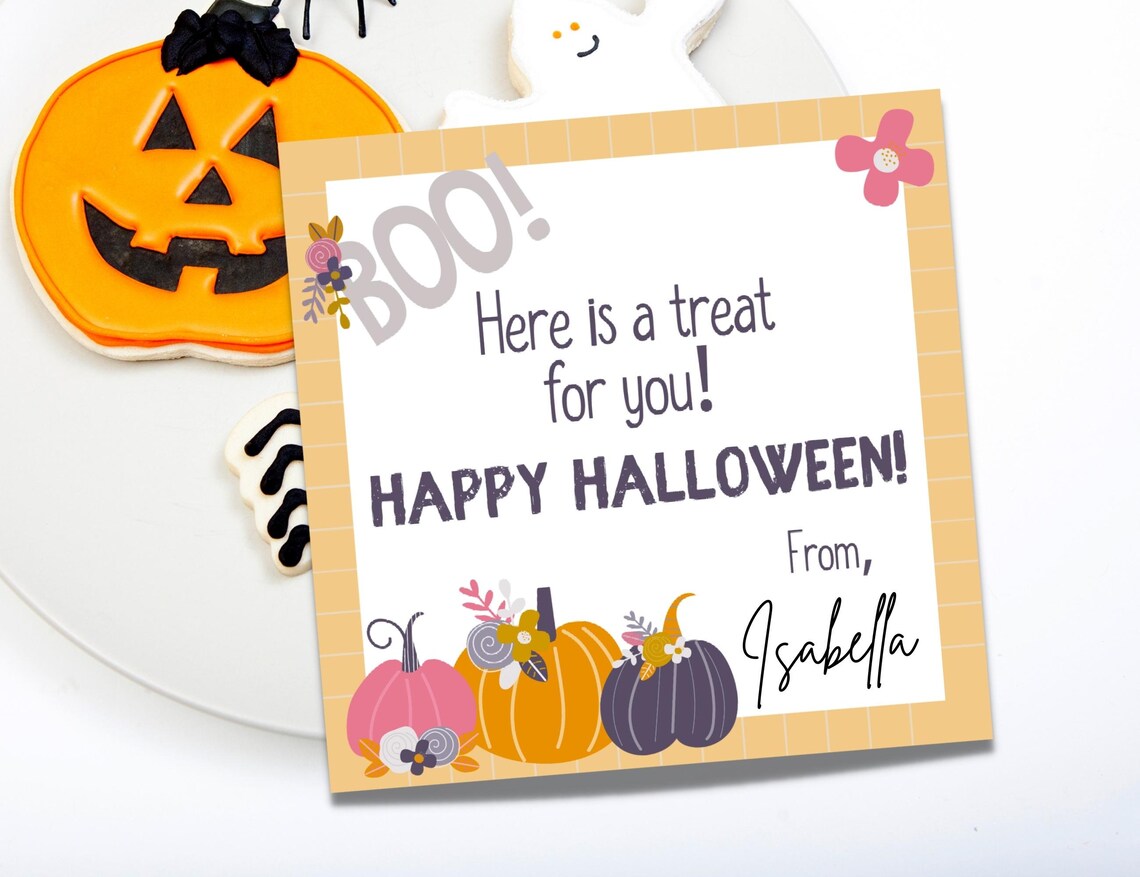 Halloween Treat Tags for Kids Printable Instant Download PDF - Etsy