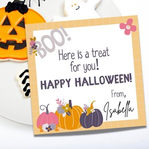 Halloween Treat Tags for Kids, Printable Instant Download PDF, Kids ...