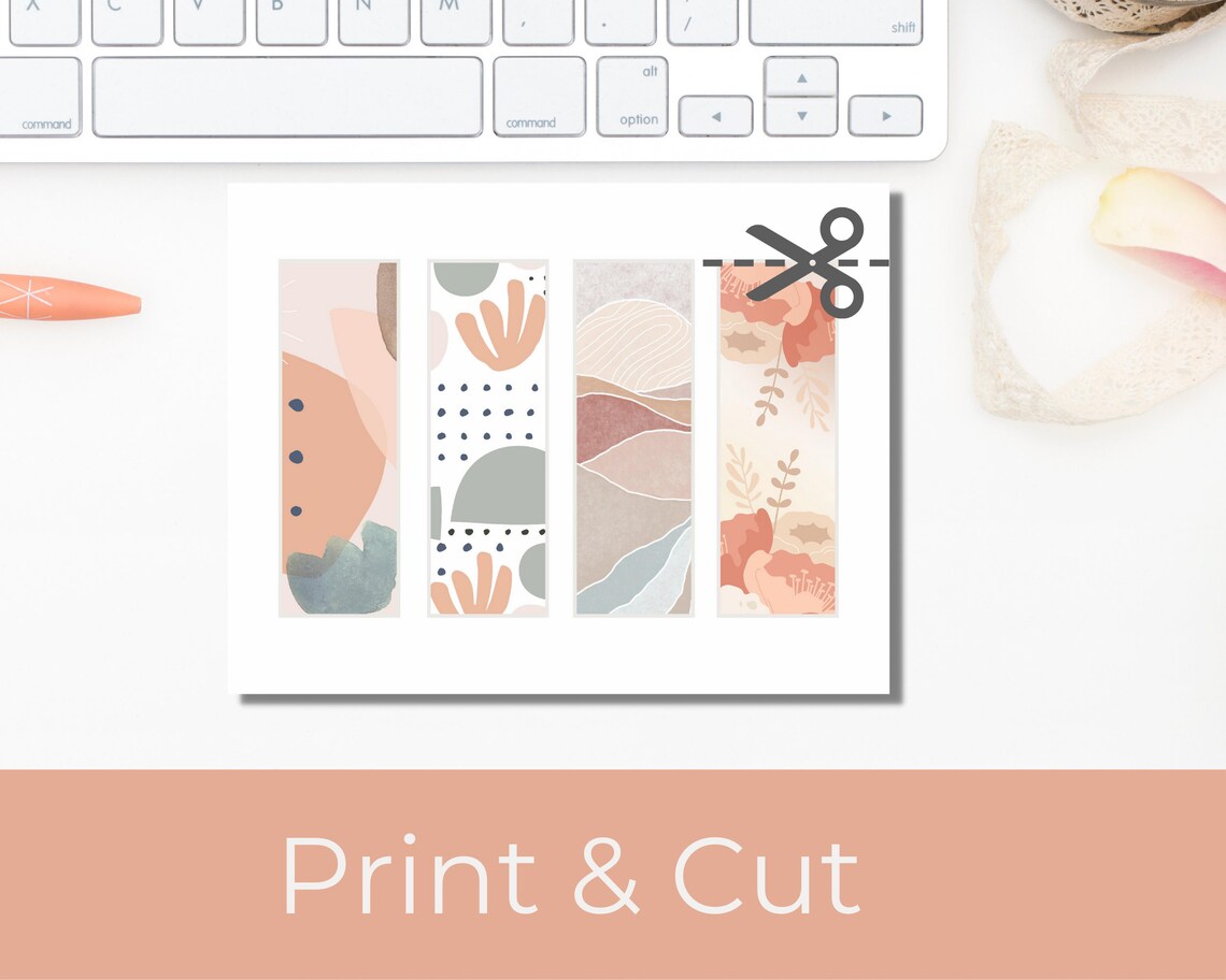 Boho Printable Bookmarks, Digital Bookmarks, Bookmarks for Adults, Book ...
