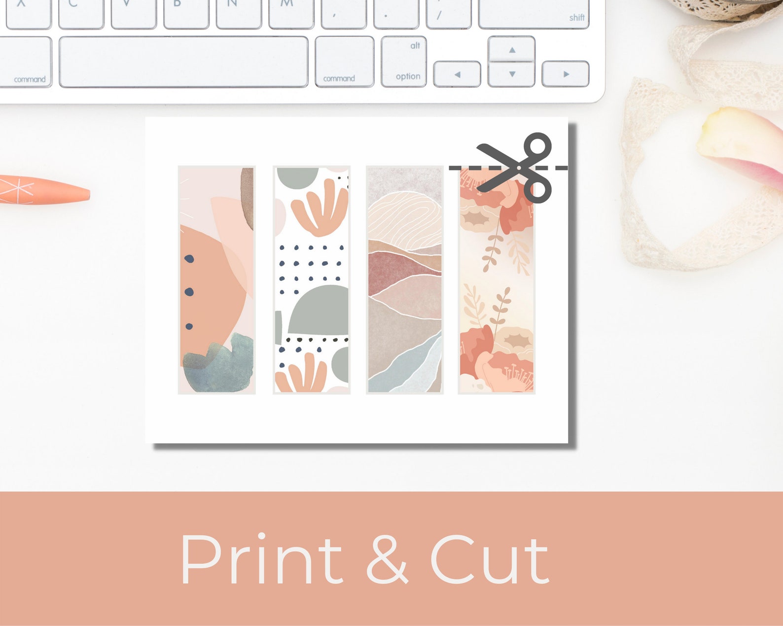 Boho Printable Bookmarks, Digital Bookmarks, Bookmarks for Adults, Book ...