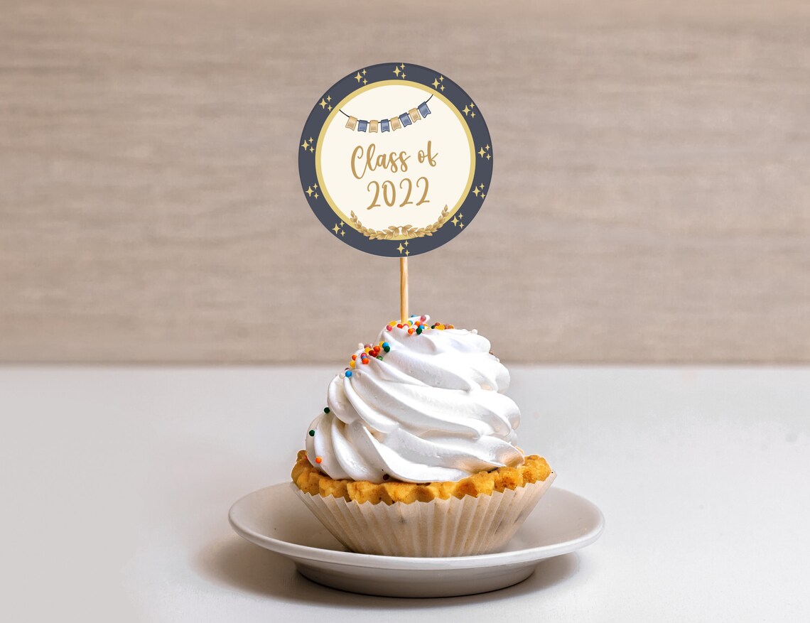 Printable Graduation Cupcake Toppers 2022 Instant Digital - Etsy