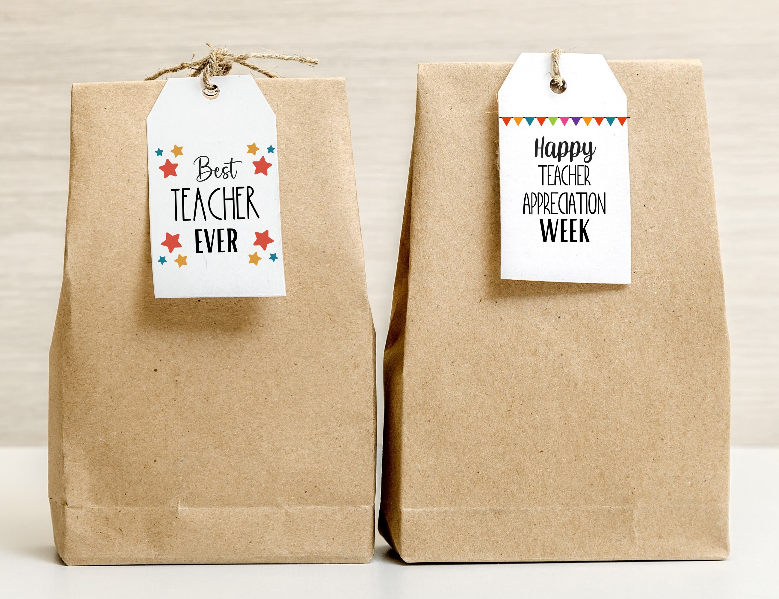 Teacher Appreciation Gift Tags Printable PDF Instant Digital - Etsy