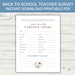 Teachers Favorites Survey Printable, Questionnaire, My Favorite Things ...